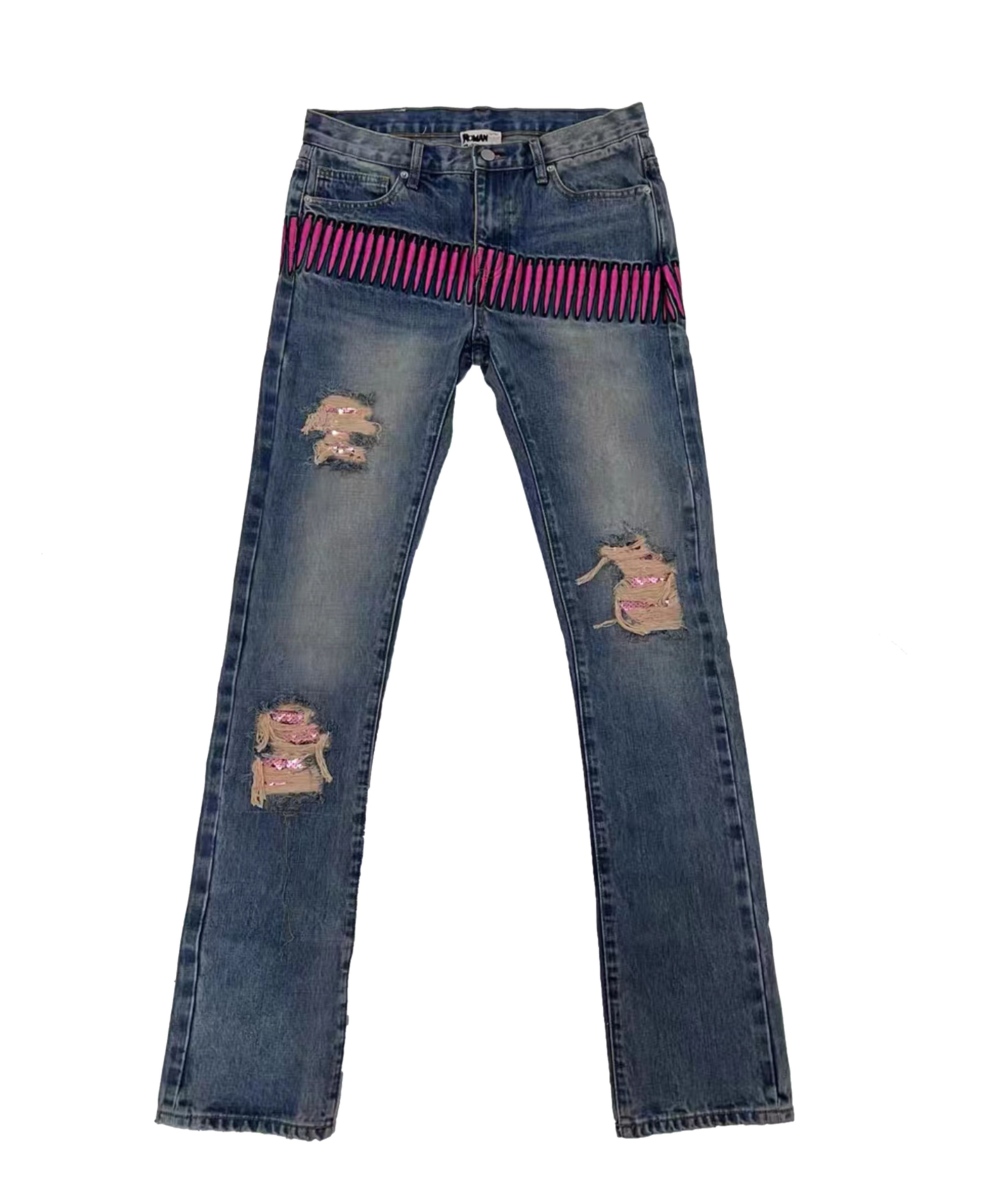 "Bullet Punk Denim" PINK – RomanCatcher